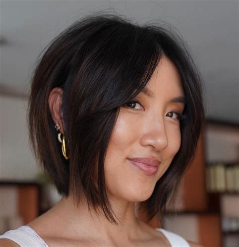25 Hottest Bob Haircuts With Curtain Bangs In 2024 HairstyleCamp
