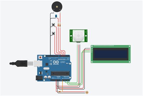 C Alarm System Using Arduino Uno In Tinkercad Stack Overflow