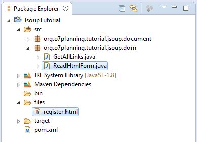 Hướng dẫn sử dụng Java Jsoup phân tích HTML openplanning net