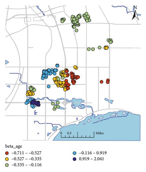 The Spatial Pattern Of Regression Coefficients In The Mgwr A School