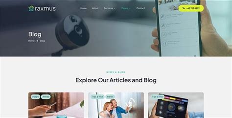 Smart Home Website Templates Themeforest