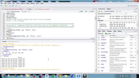 Xts Package In R Some Useful Commands Youtube