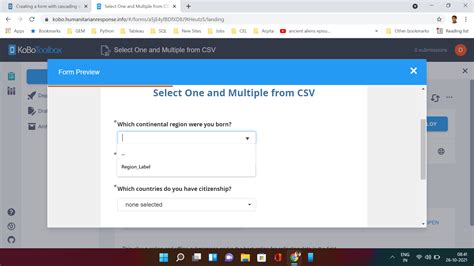 Creating A Form With Cascading Select From A List In An External Csv