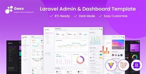 Geex Laravel Bootstrap Admin Dashboard Template By ThemeWant