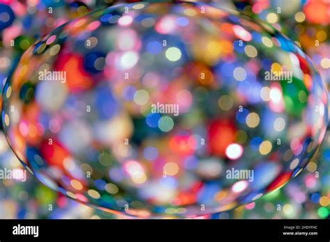 Abstract Color Background Image With Soft Focus Blurred Oval Marbles