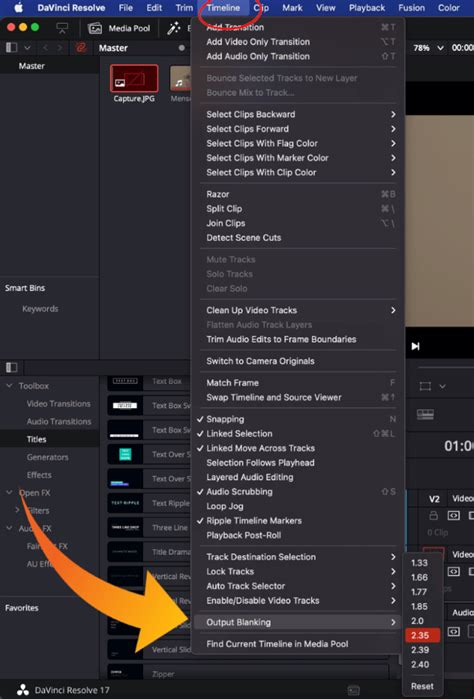 3 ways to crop a video in davinci resolve