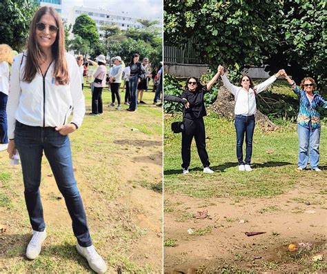 Malu Mader Participa De Abraço Coletivo Em Defesa Do Jardim De Alah Quem Quem News