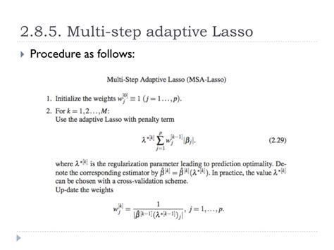 Ppt Chapter 2 Lasso For Linear Models Powerpoint Presentation Free Download Id 2422152