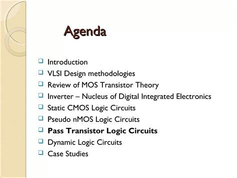 Pass Transistor Logic Ppt