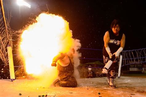 大仁田厚の凱旋試合は本邦初公開の蛍光灯電流爆破デスマッチ。会場内のどこでも爆破okで大日本軍と本格開戦【11・21 Fmw E
