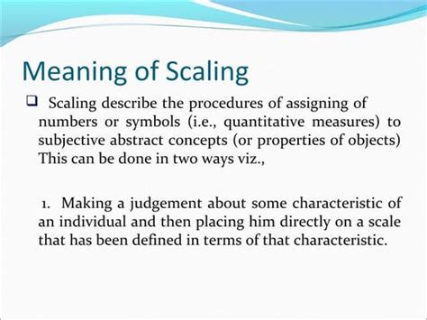 Measurement And Scales In Research Methodology Ppt