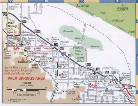 Printable Map Of Palm Springs
