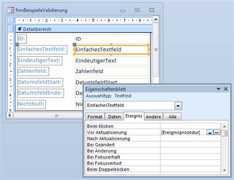 Validieren Von Benutzereingaben Access Basics