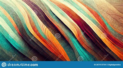 Abstract Colorful Background With Wavy Lines In Mesmerizing Fluid Motion Generative Ai Stock