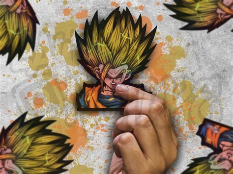 Son Gohan Ssj Teen そんごはん Son Gohan Holographic Etsy