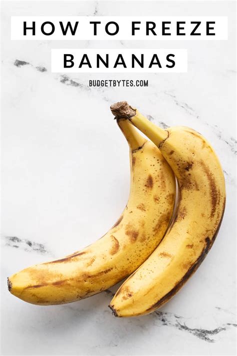 How To Freeze Bananas Step By Step Guide Budget Bytes