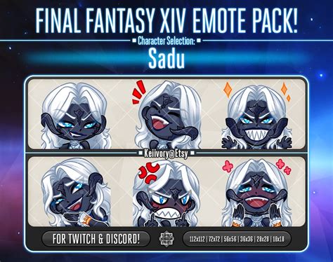 Ffxiv Sadu Emote Pack Etsy