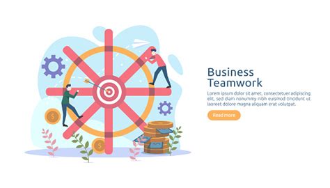 팀웍 비즈니스 아이디어 개념 큰 노란색 전구 램프 작은 사람들 캐릭터와 브레인 스토밍 크리에이 티브 혁신 솔루션입니다 웹 방문 페이지 배너 프레 젠 테이 션 소셜 미디어에