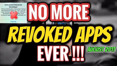 new how to stop apps getting revoked crashing ios 9 10 11 no