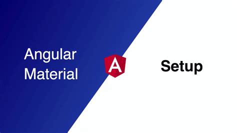 Angular Material Setup Youtube