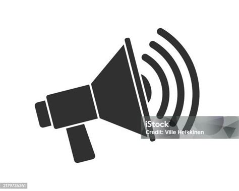 확성기 뉴스 음악 평면 스타일 아이콘 모양 상징 음성 소리 연설 로고 실루엣 기호입니다 확성기 증폭기 벡터 일러스트 레이 션 이미지 흰색 배경에 고립되어 있습니다 0명에