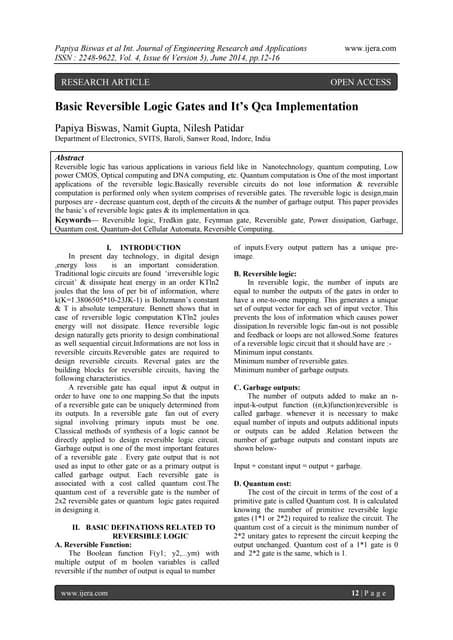 Design Of Digital Adder Using Reversible Logic Pdf