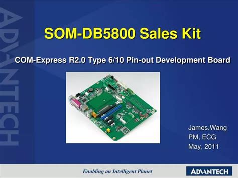 PPT SOM DB5800 Sales Kit COM Express R2 0 Type 6 10 Pin Out Development Board PowerPoint