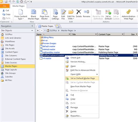 Configuring Custom Master Page In Sharepoint 2010 Techbubbles