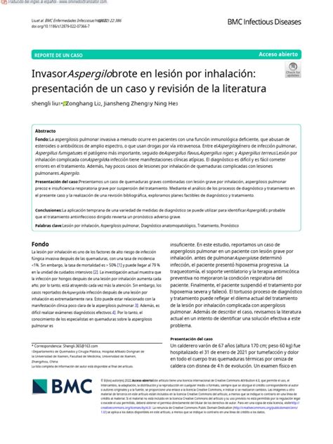 Nvasive Aspergillus Outbreak In Inhalation Injury A Case Presentation