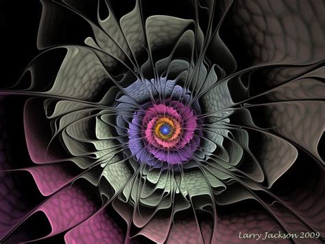 Crackle Flower By Actionjack52 On Deviantart Fractals Fractal Art
