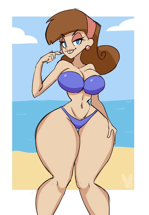 Rule 34 Aged Up Beach Big Ass Big Breasts Bikini Blue Eyes Brown Hair