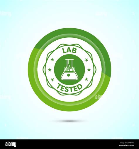 Lab Tested Icon Laboratory Testing Product Quality Certificate Symbol