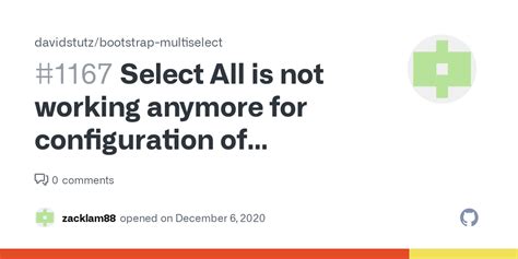 Select All Is Not Working Anymore For Configuration Of Selectable Optgroup In Collapse State