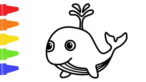 귀여운 돌고래 그리기 색칠공부 컬러링 색칠놀이 아동그림 비드로잉 038 Youtube