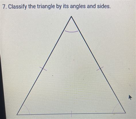 solved classify the triangle by its angles and sides [math]