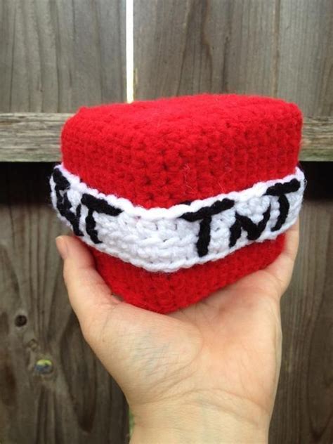 Minecraft Crochet Block Series Part 1 Tnt Block Pattern Artofit
