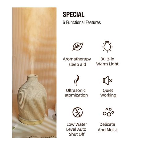 Buy Wholesale China Ultrasonic Warm Lamp Atmosphere Classical Essential Oil Fragrance Water