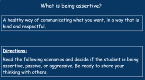 Being Assertive Scenarios For Elementary Aged Students Sel Activity