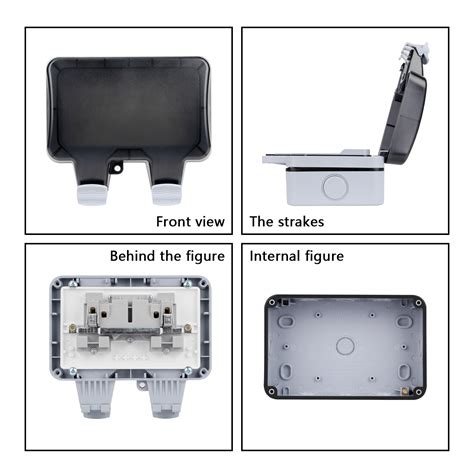 1 2 Gang Outdoor Waterproof Sockets Switch Uk Swit Grandado