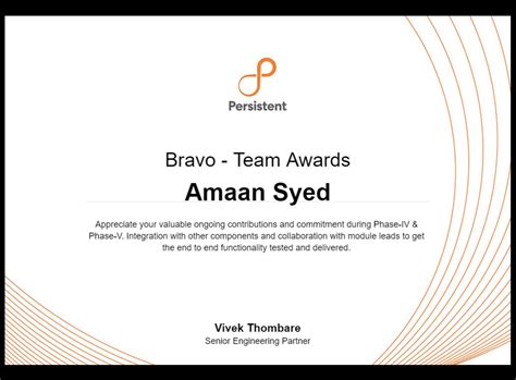 Amaan Syed On Linkedin Persistentsystems Bravo 16 Comments
