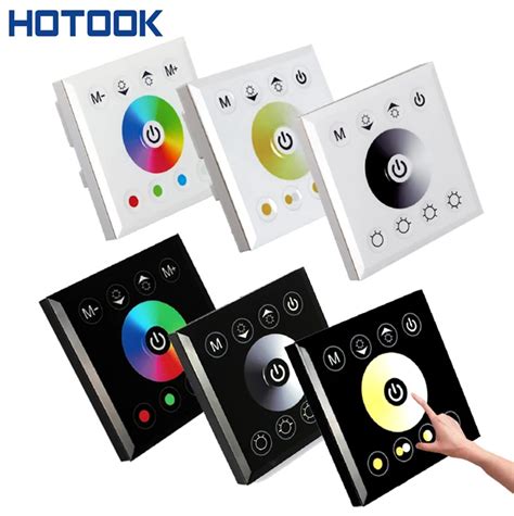 Aliexpress Com Buy RGB RGBW LED Controller Touch Panel Wall Mounted Single Color CCT Dimmer