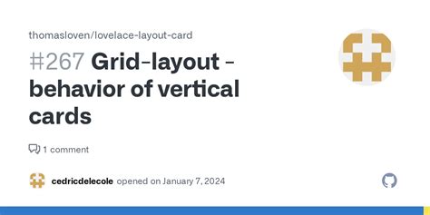 Grid Layout Behavior Of Vertical Cards · Issue 267 · Thomasloven Lovelace Layout Card · Github