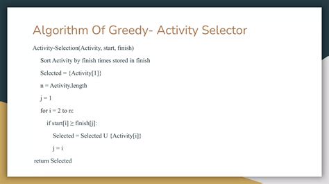 activity selection problem pdf computer software and applications