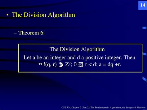 ppt chapter 3 part 2 the fundamentals algorithms the integers