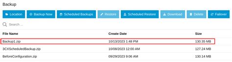 3cx V20 Create A Backup Voxtelesys