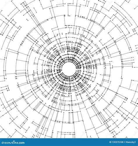 Connecting Lines And Dots On White Background Abstract Network