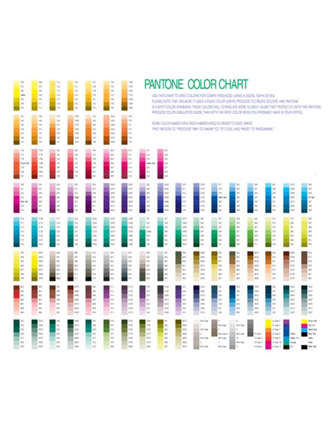 Pantone Color Chart Template 5 Free Templates In Pdf Word Excel Download