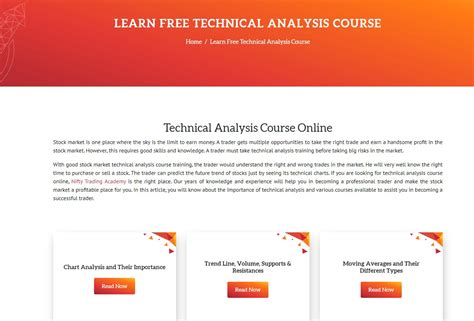 List Of Best Technical Analysis Courses Find The Right Fit For You