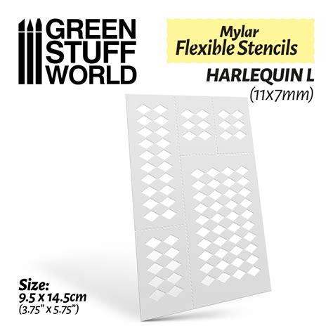 Harlequin Pattern Stencil