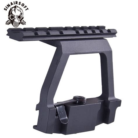 Sinairsoft Tactical Ak 74u Mount Quick Release 20mm Ak Side Rail Lock Scope Mount Base For Ak